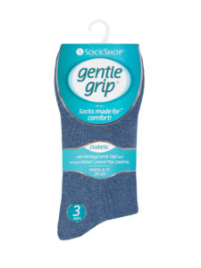 Gentle Grip Diabetic Socks 3 Pack - LimbO Products UK